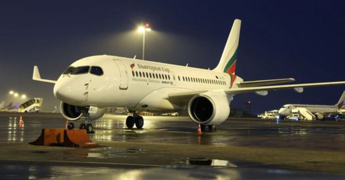 Nouvel avion dans la flotte d’avions de Bulgaria Air – Airbus A220-100 ...
