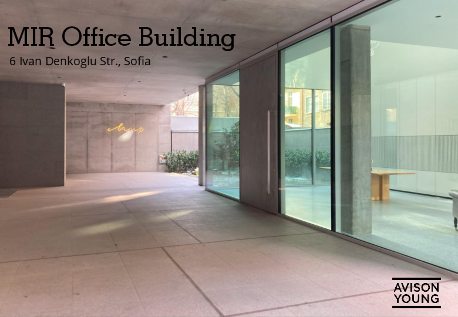 Avison Young: MIR Office Building | CCI France Bulgarie