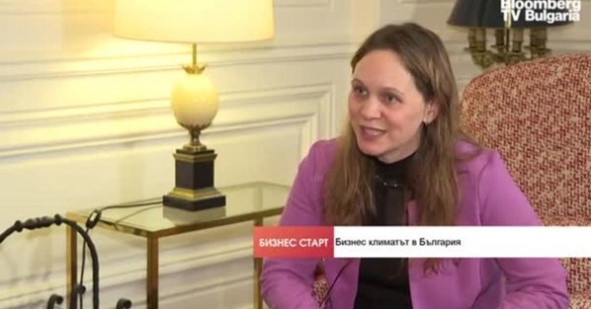 Céline Bolard dans l'émission Business Start de Bloomberg TV Bulgaria ...