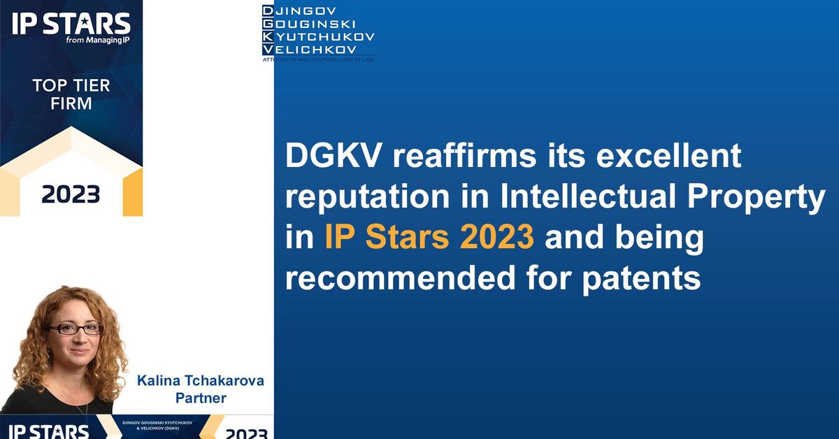 DGKV reaffirms its excellent reputation in Intellectual Property in IP Stars 2023 and being ...