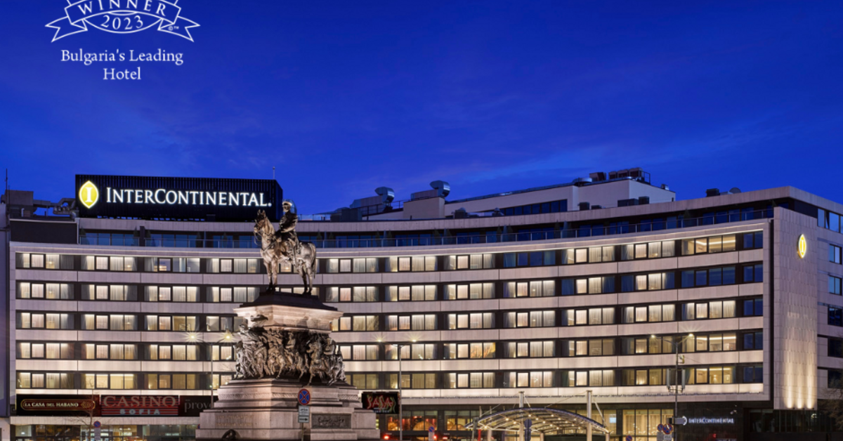 Intercontinental Sofia - "Bulgaria’s Leading Hotel" 2023 by the World Travel Awards | CCI France ...