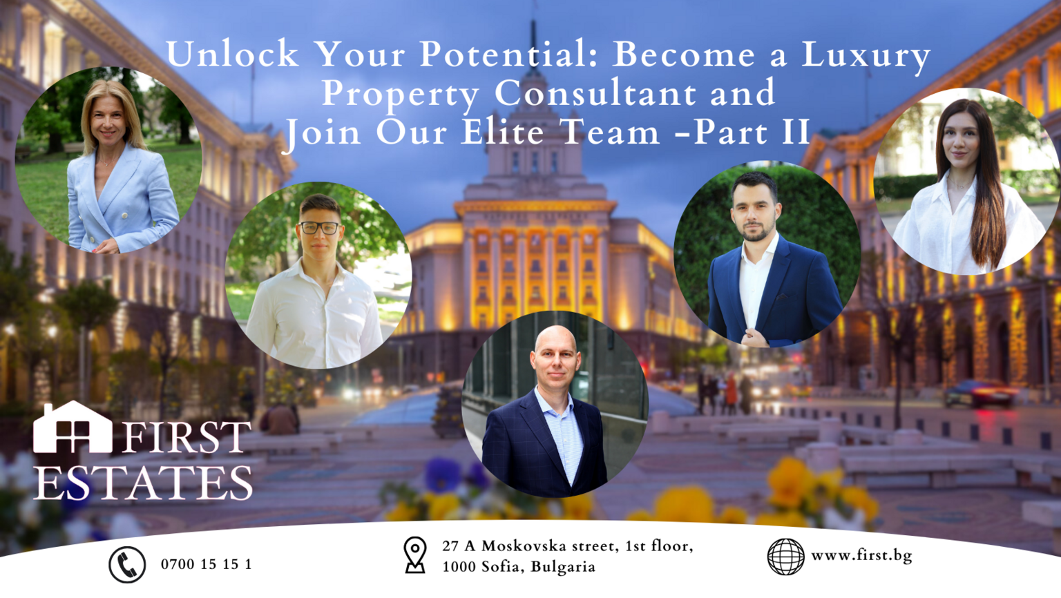 UNLOCK YOUR POTENTIAL: BECOME A LUXURY PROPERTY CONSULTANT IN SOFIA -PART II | CCI France Bulgarie